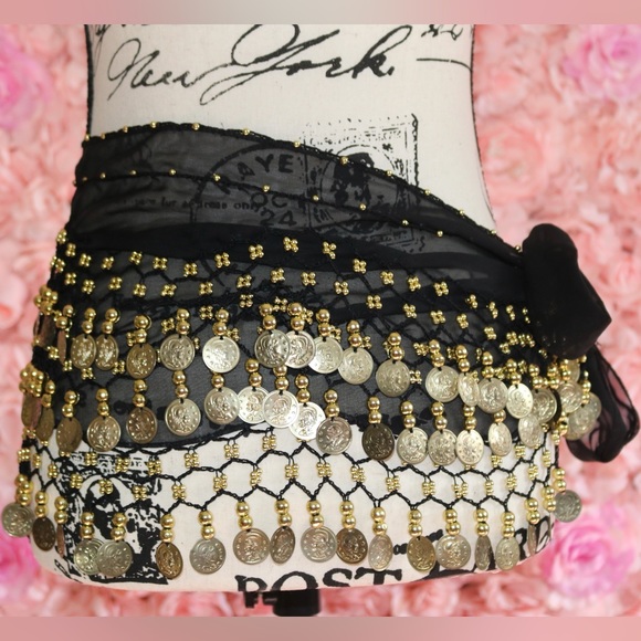 Skirts | 1pc Sequin Belly Dance Hip Scarf Skirt | Poshmark